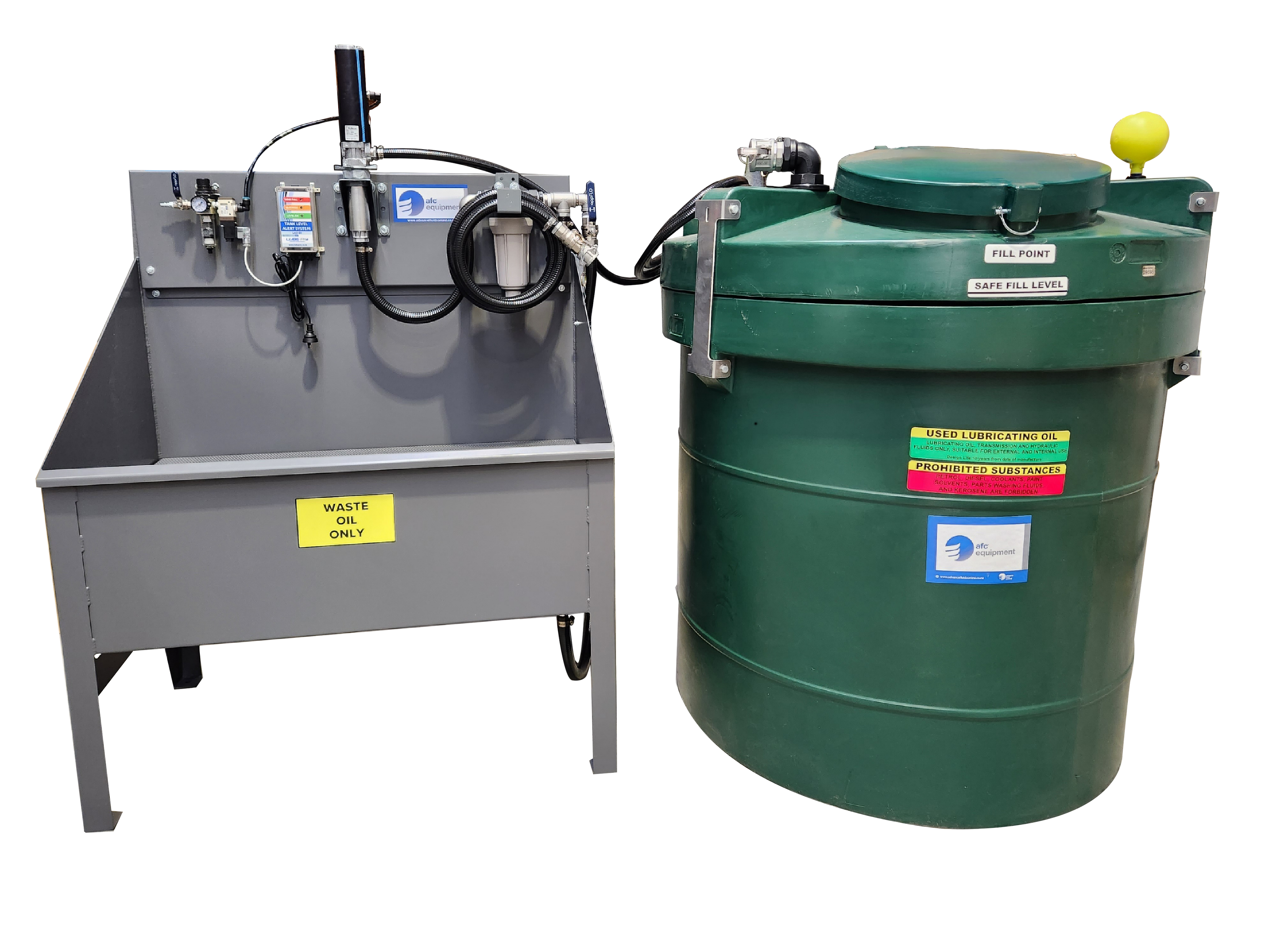 Waste Oil System with 1000L Plastic Tank, Basin and Pump Kit – Advance ...