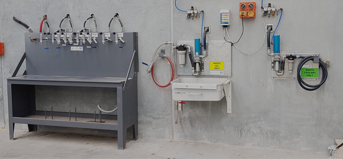 Waste Oil Basins and Trays – Advance Fluid Control